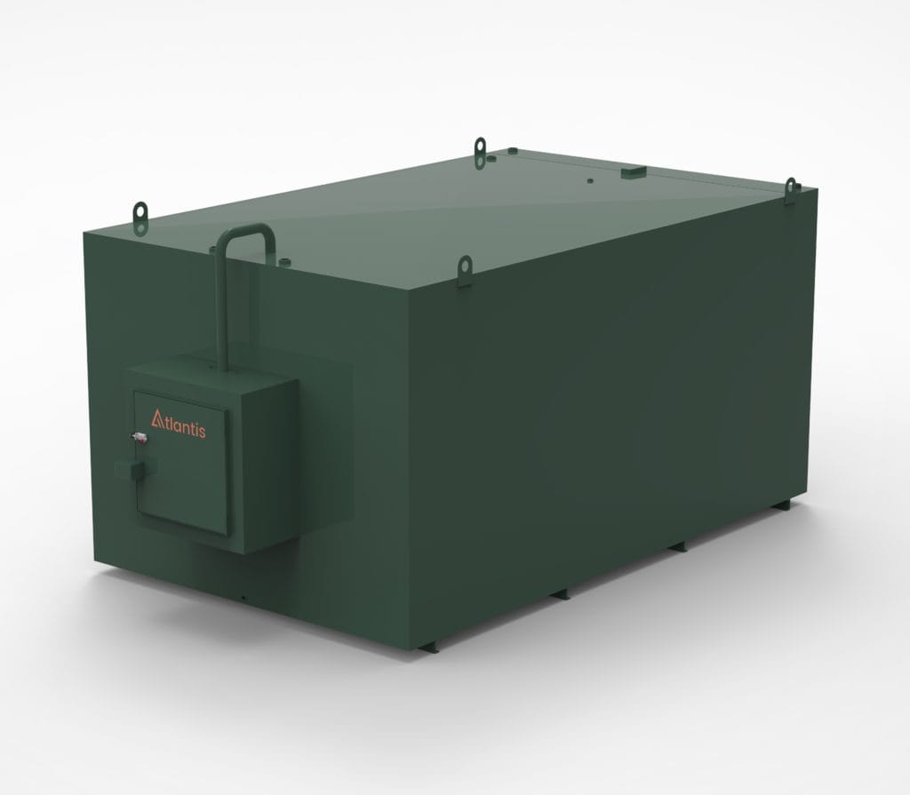 18000 Litre Steel Bunded Oil Tank c/w Fill Point Cabinet - Atlantis ...