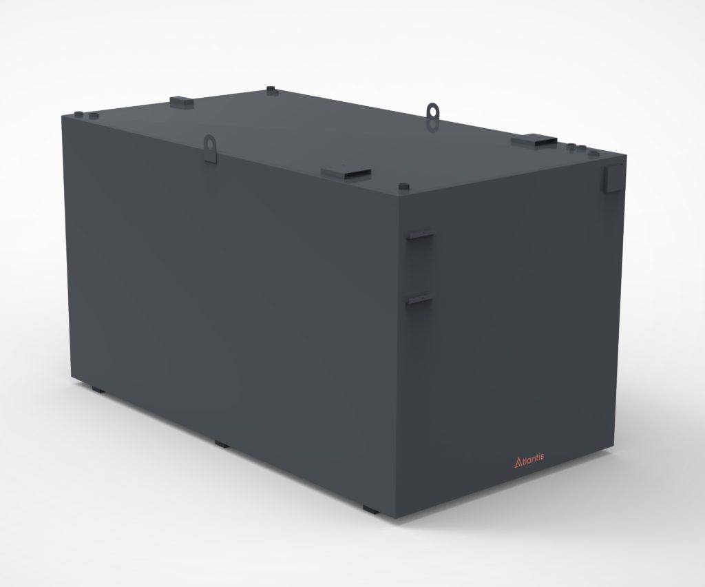 10000 Litre Steel Bunded Lube Oil Tank - Atlantis Tanks Group Ltd