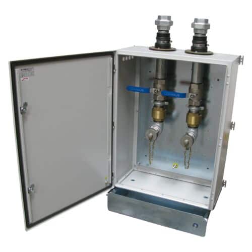 2" Dual Entry Fill Point Cabinet - Atlantis Tanks Group Ltd