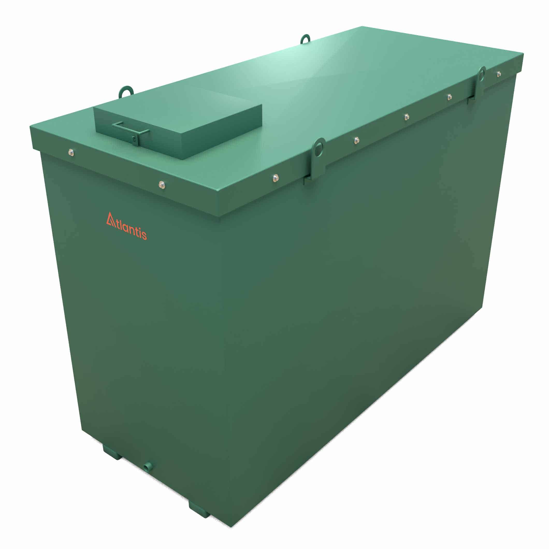 1350 Litre Triple Skinned Bunded Steel Tank with 60 min Integral Fire ...