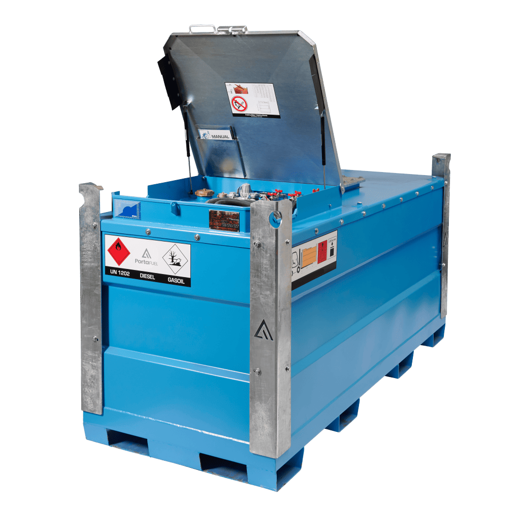 2000 Litre Diesel & 260 Litre AdBlue® Steel Bunded Dual PortaTank ...