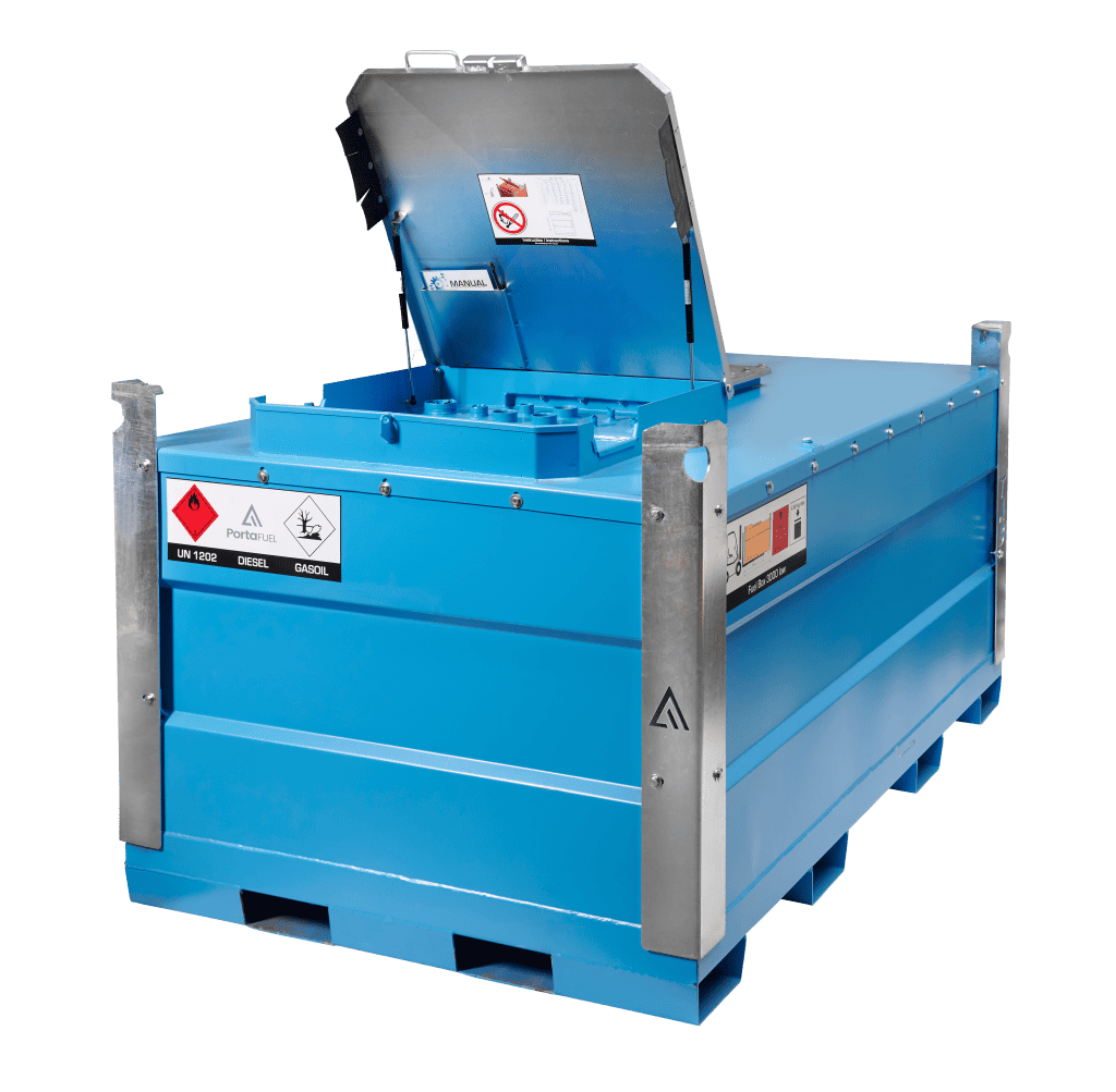 3000 Litre Diesel & 360 Litre AdBlue® Steel Bunded Dual PortaTank ...