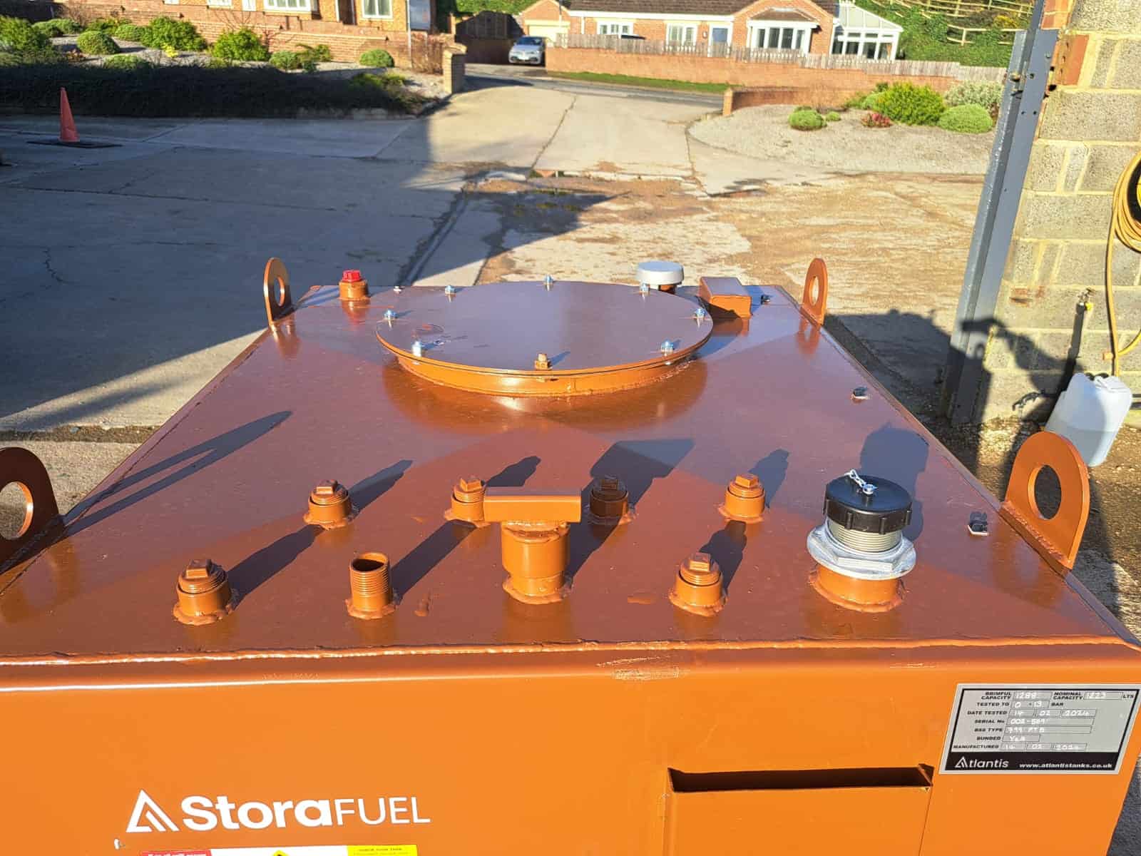 1150 Litre Steel Bunded Day Diesel Tank - Atlantis Tanks Group Ltd