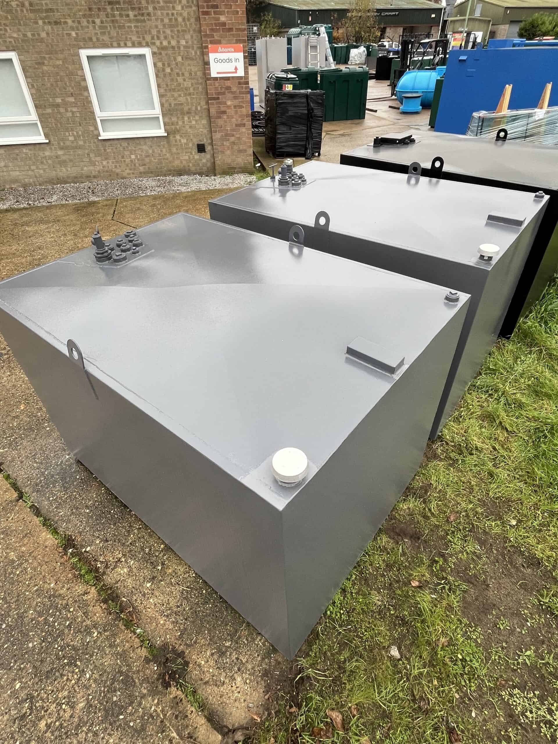 2550 Litre Bunded Steel Day Service Tank - Atlantis Tanks Group Ltd